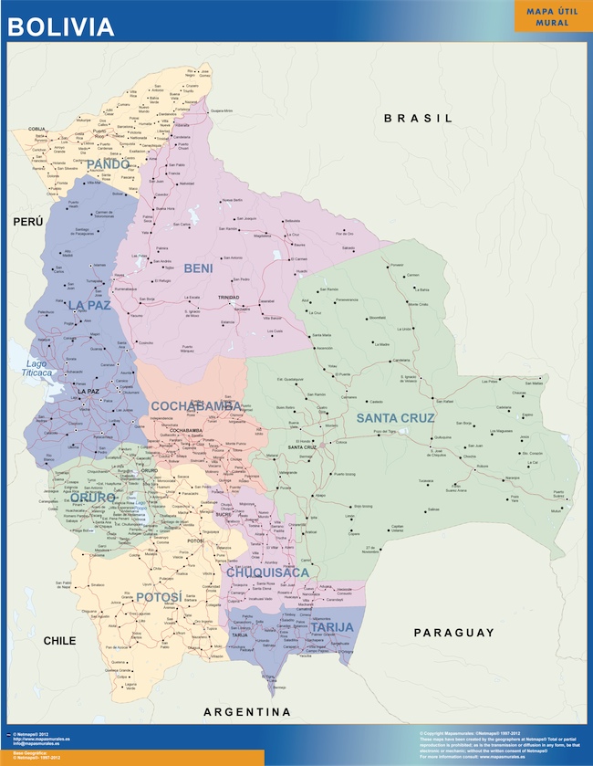 Mapas para Bolivia | El mapa más grande del mundo