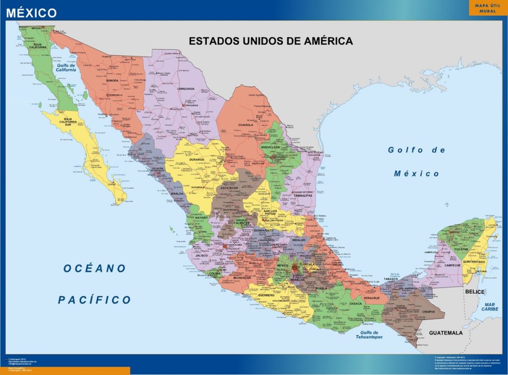Mapas México | Mapas Gigantes para Mexico y el mundo de pared murales