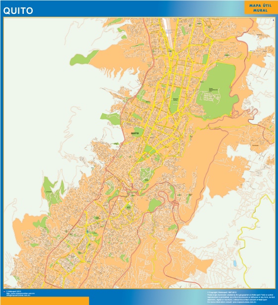 Mapa de Quito | Mapas Gigantes para Mexico y el mundo de pared murales